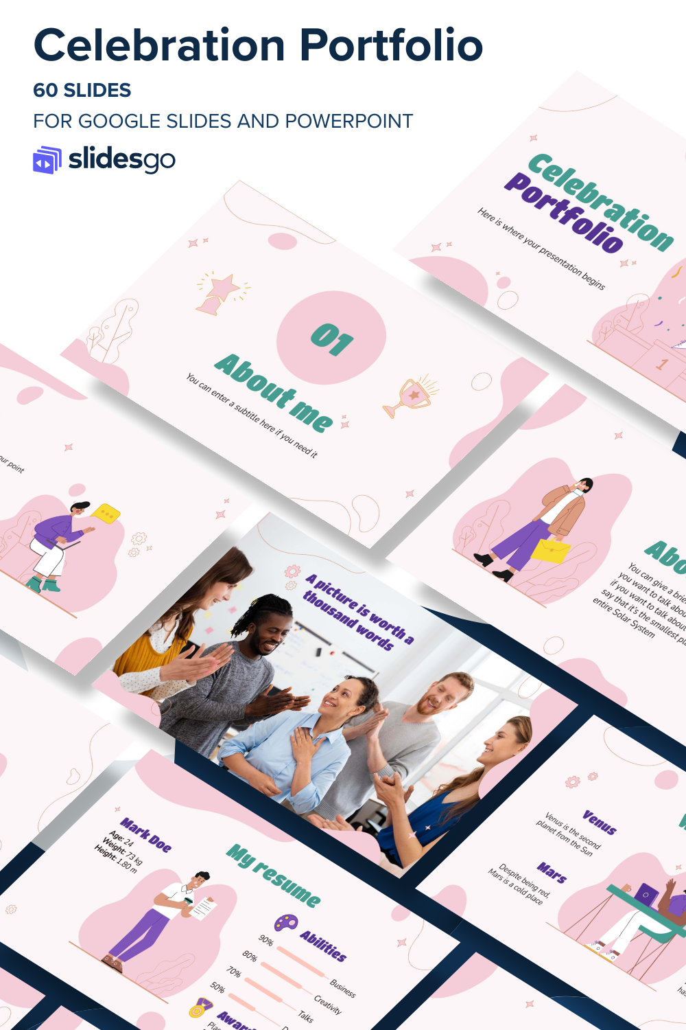 Celebration Portfolio | Google Slides & PowerPoint template