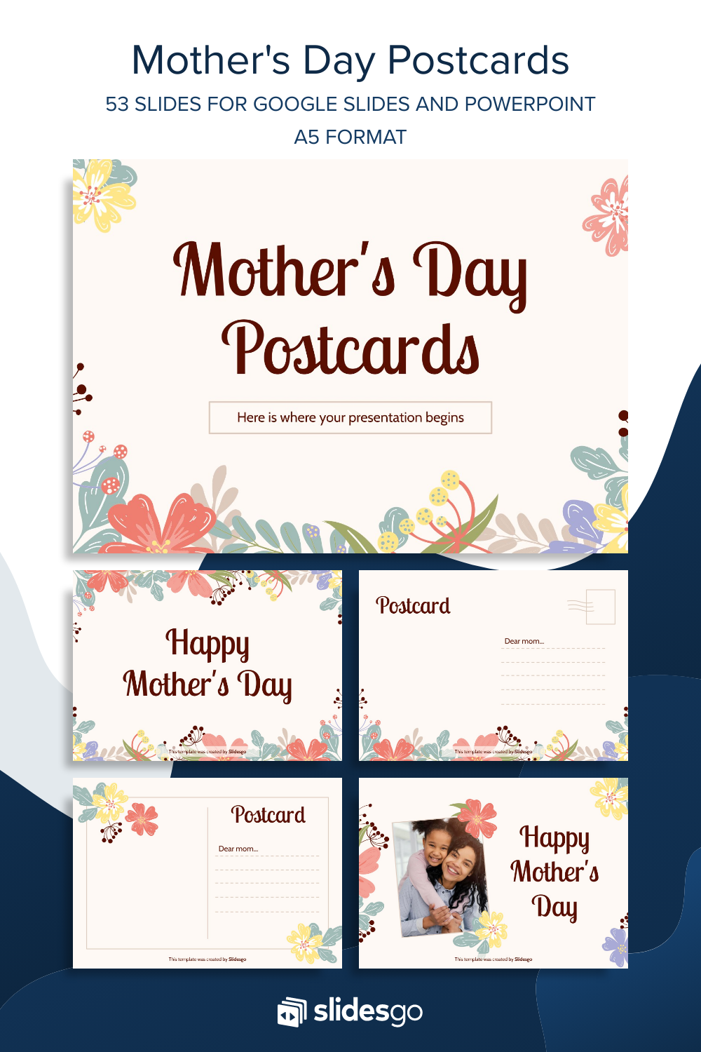 Mother's Day Postcards | Google Slides & PPT