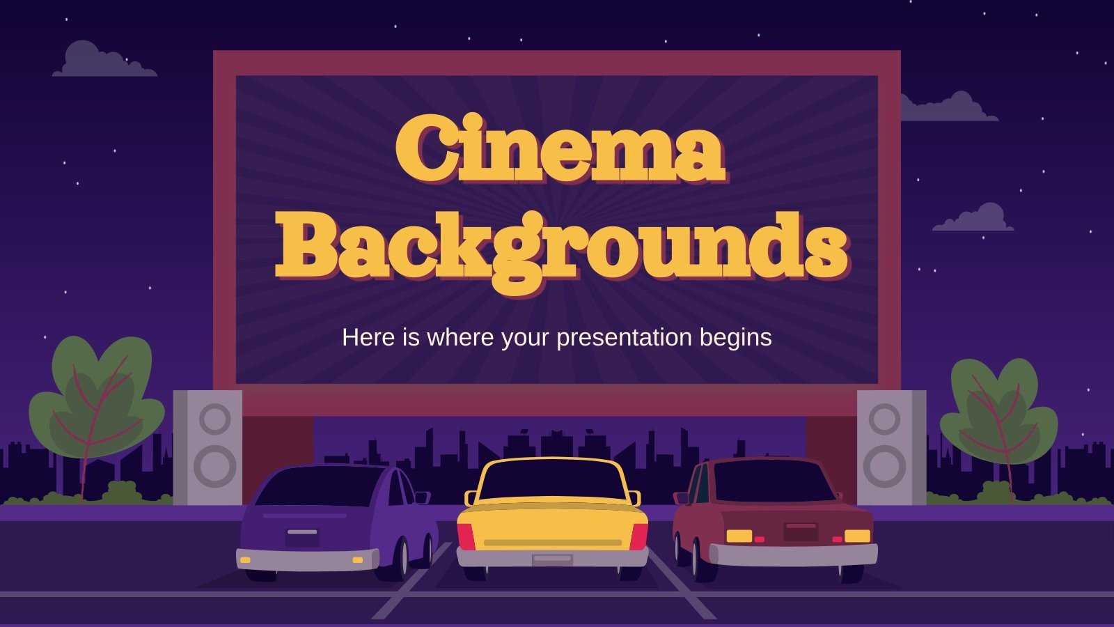 Cinema Backgrounds | Google Slides & PowerPoint
