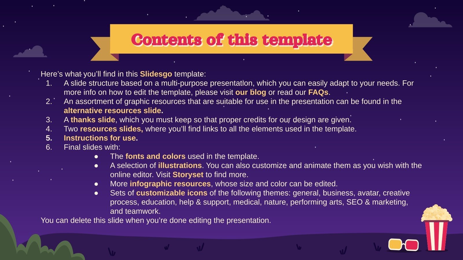 영화 배경 | Google Slides & PowerPoint