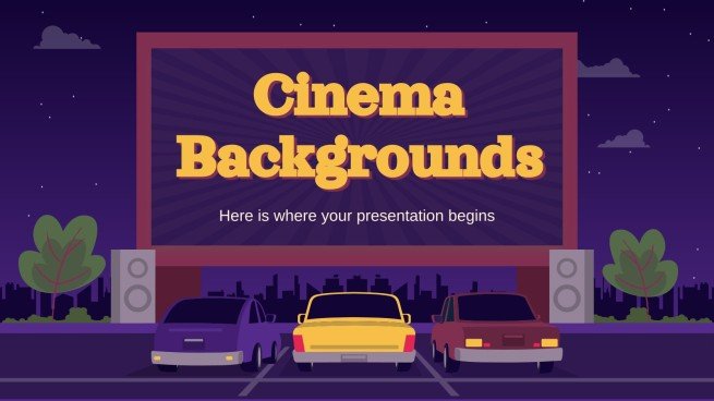Free Cinema templates for Google Slides and PowerPoint