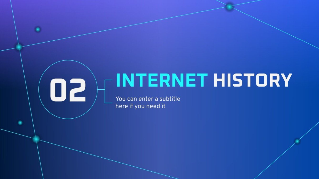 History of Internet Class for College | Google Slides & PPT