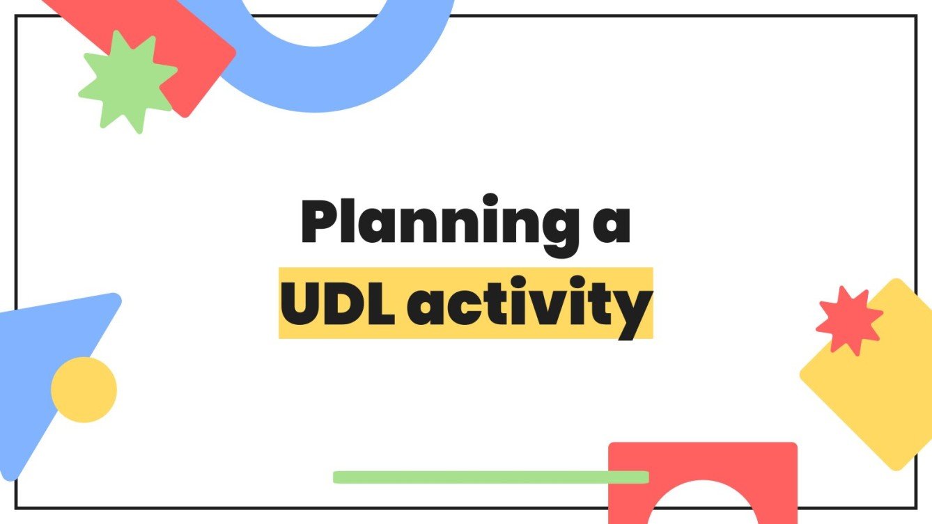 UDL Activity | Google Slides theme & PowerPoint template