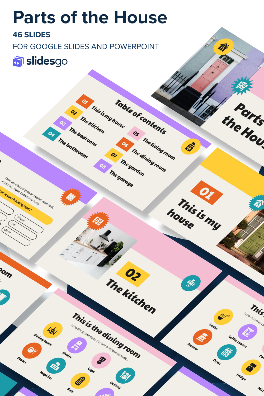 Parts of the House | Google Slides & PowerPoint
