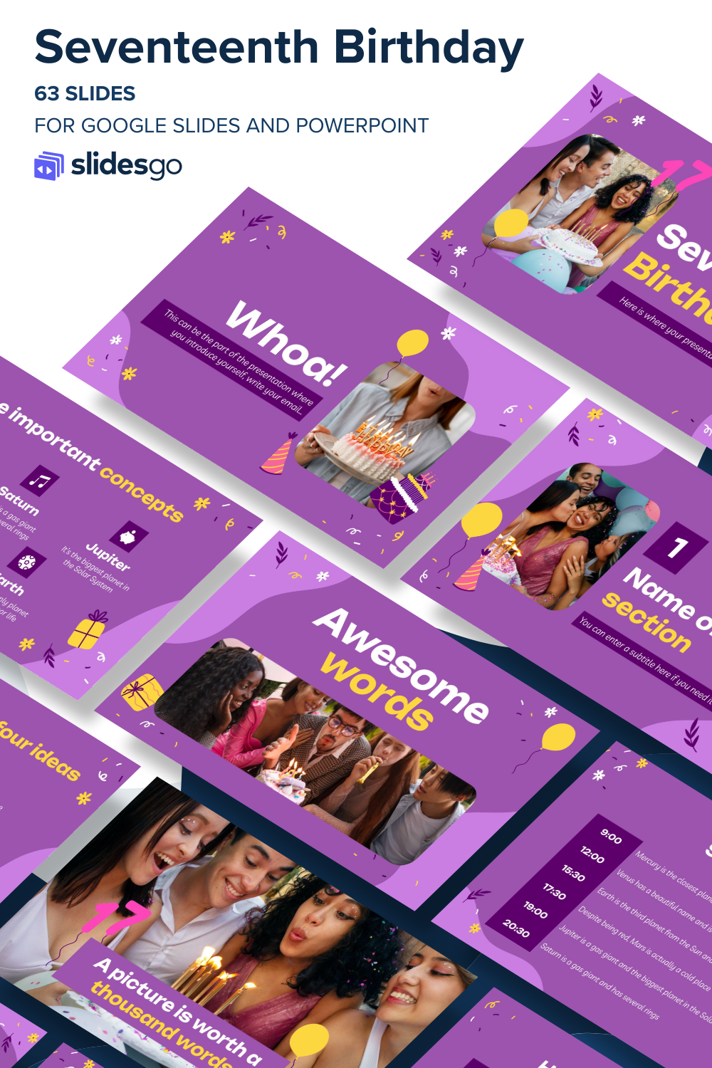 Seventeenth Birthday | Google Slides & PPT