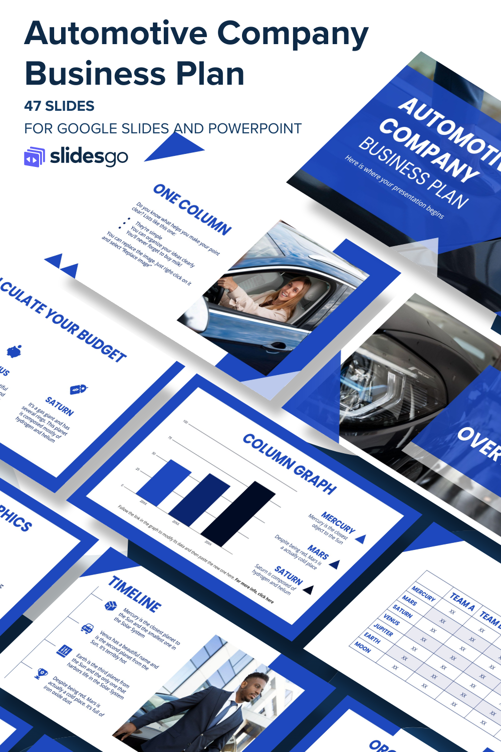 Automotive Company Business Plan | Google Slides & PPT