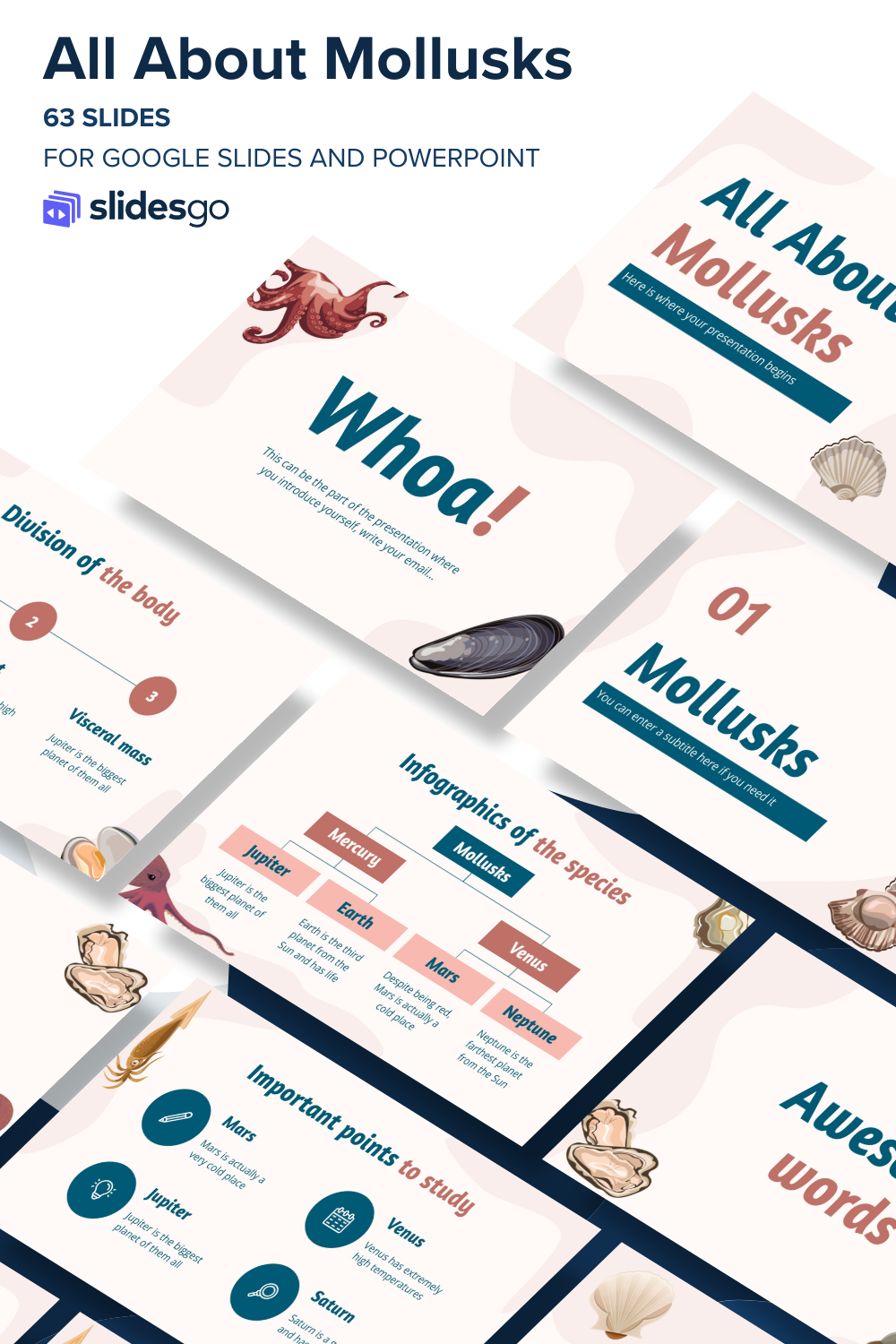 All About Mollusks | Google Slides & PowerPoint template