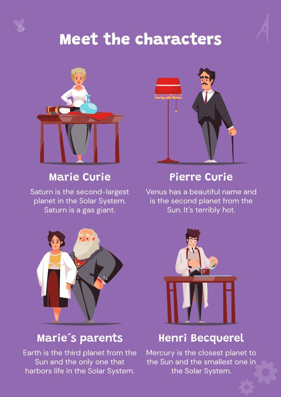 The Scientist Marie Curie Storybook | Google Slides & PPT