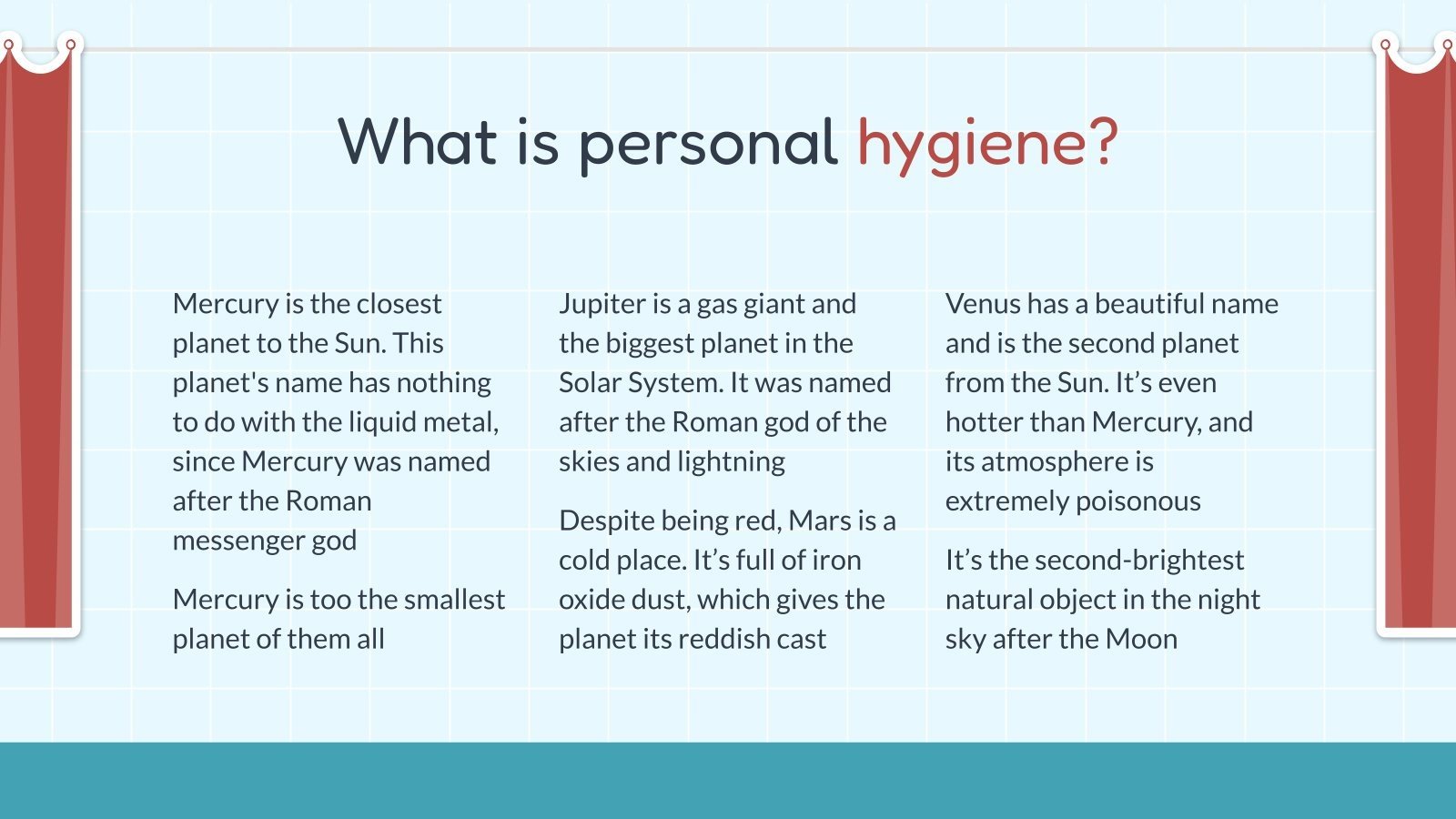 Personal Hygiene Habits for Kids | Google Slides & PPT