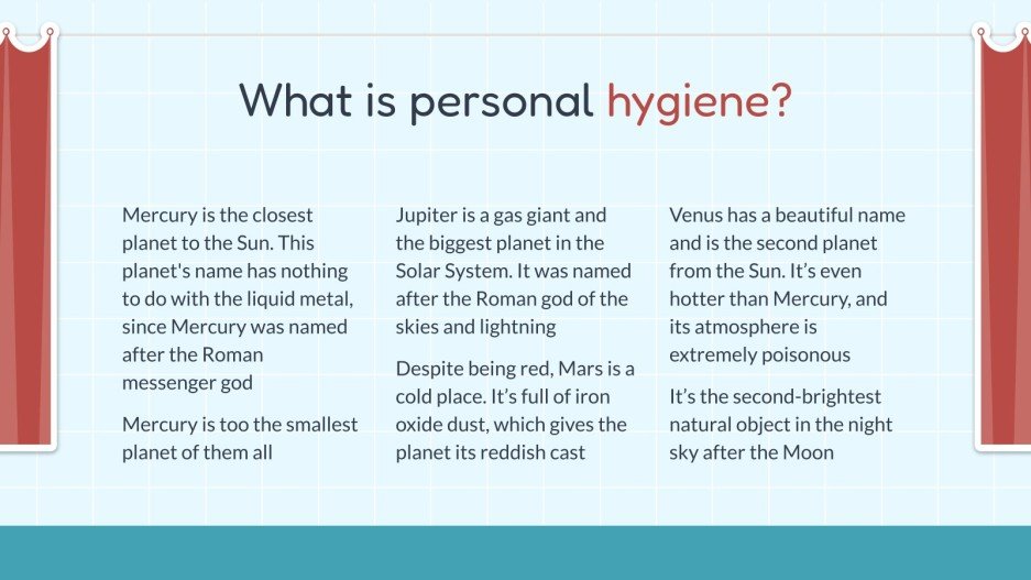 Personal Hygiene Habits for Kids | Google Slides & PPT