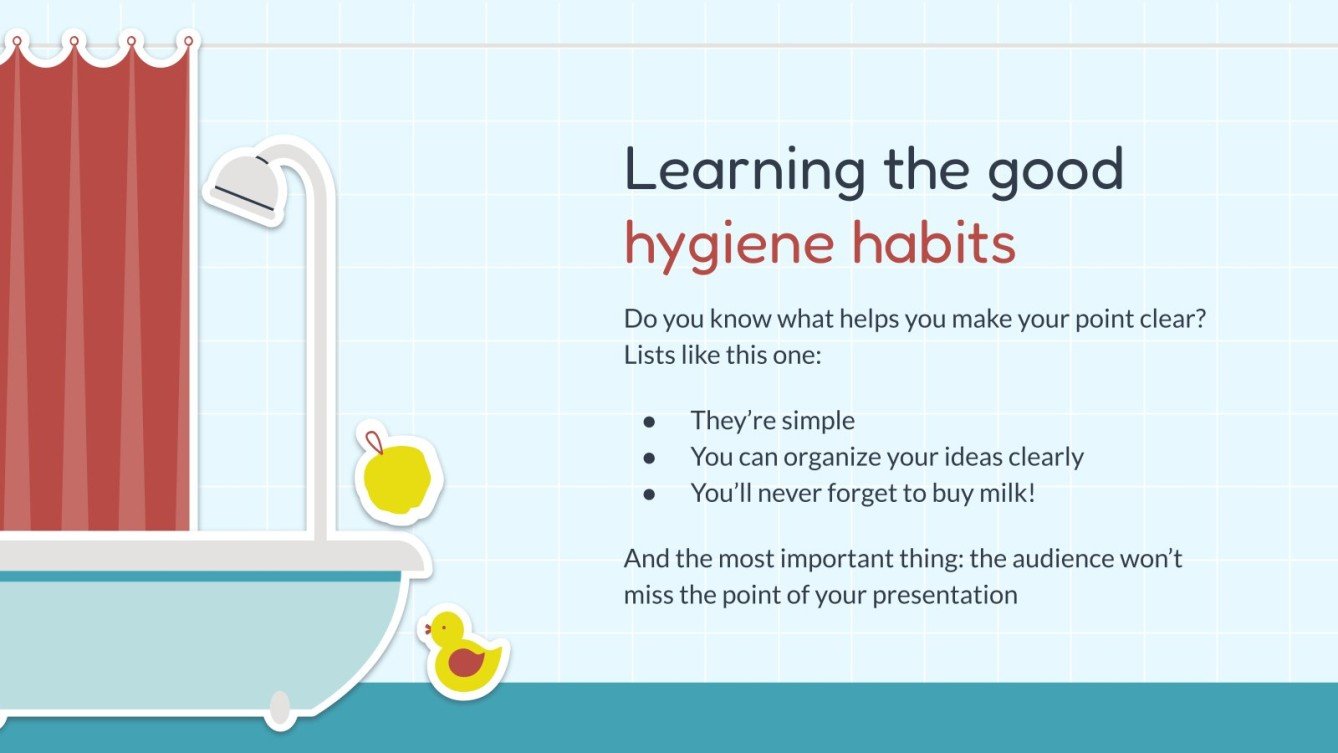 Personal Hygiene Habits for Kids | Google Slides & PPT