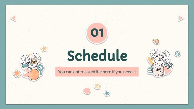 Bunnies Planner for Pre-K | Google Slides & PPT