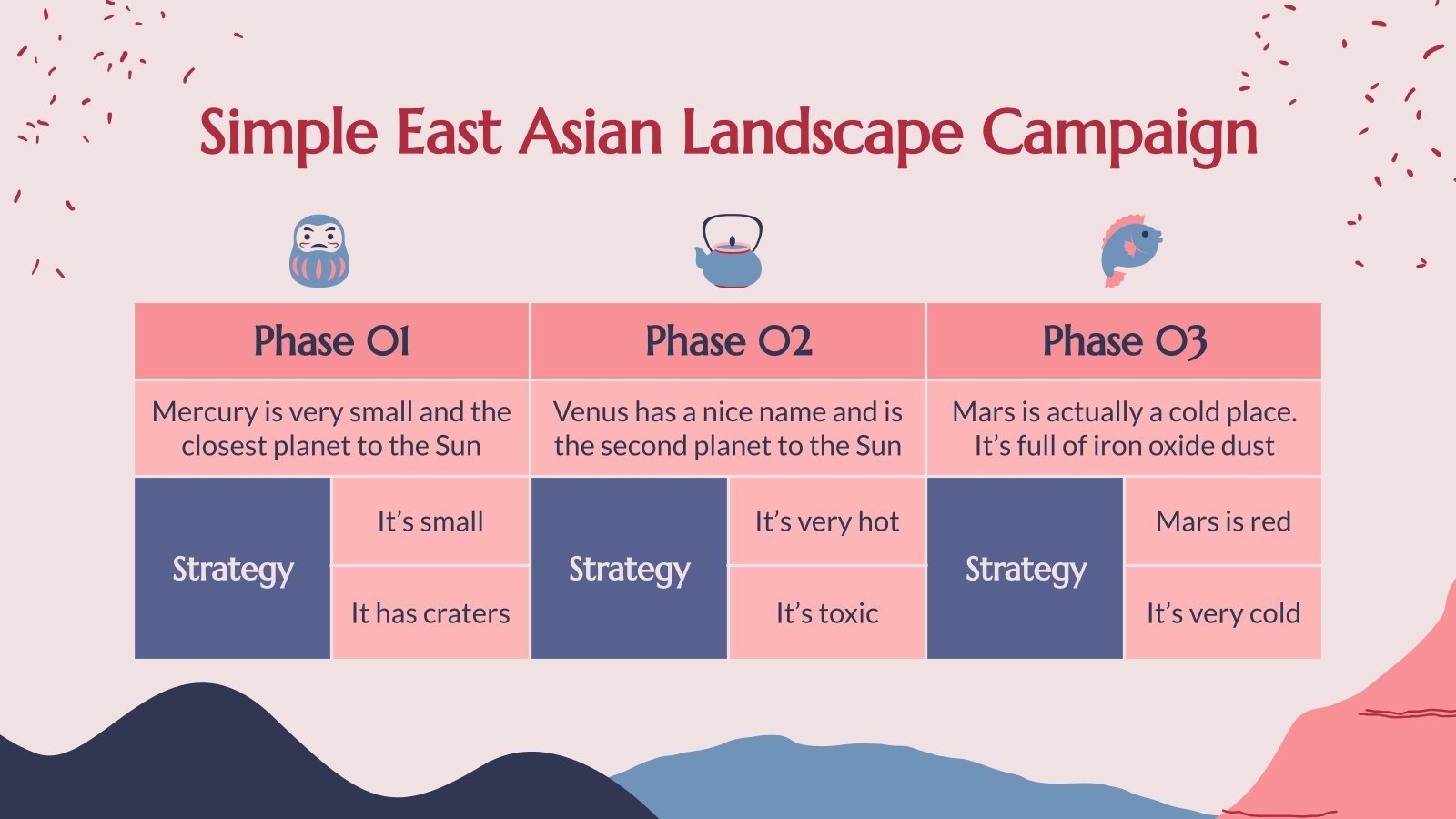 Simple East Asian Landscape Campaign Infographics