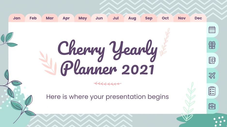 Free monthly planner templates for Google Slides & PowerPoint
