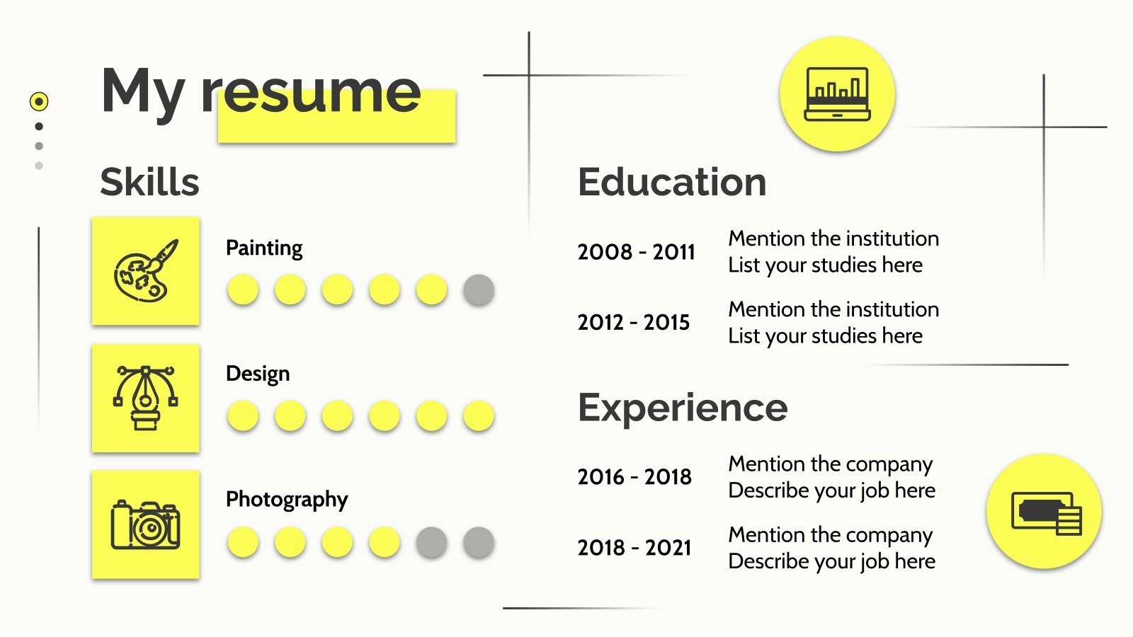 Competence Portfolio | Google Slides & PPT