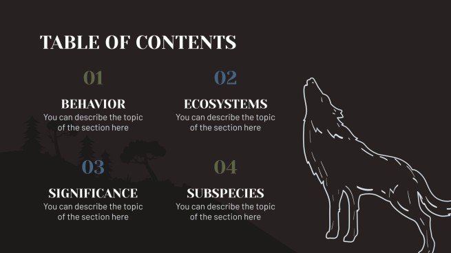 All About Wolves | Google Slides & PowerPoint template