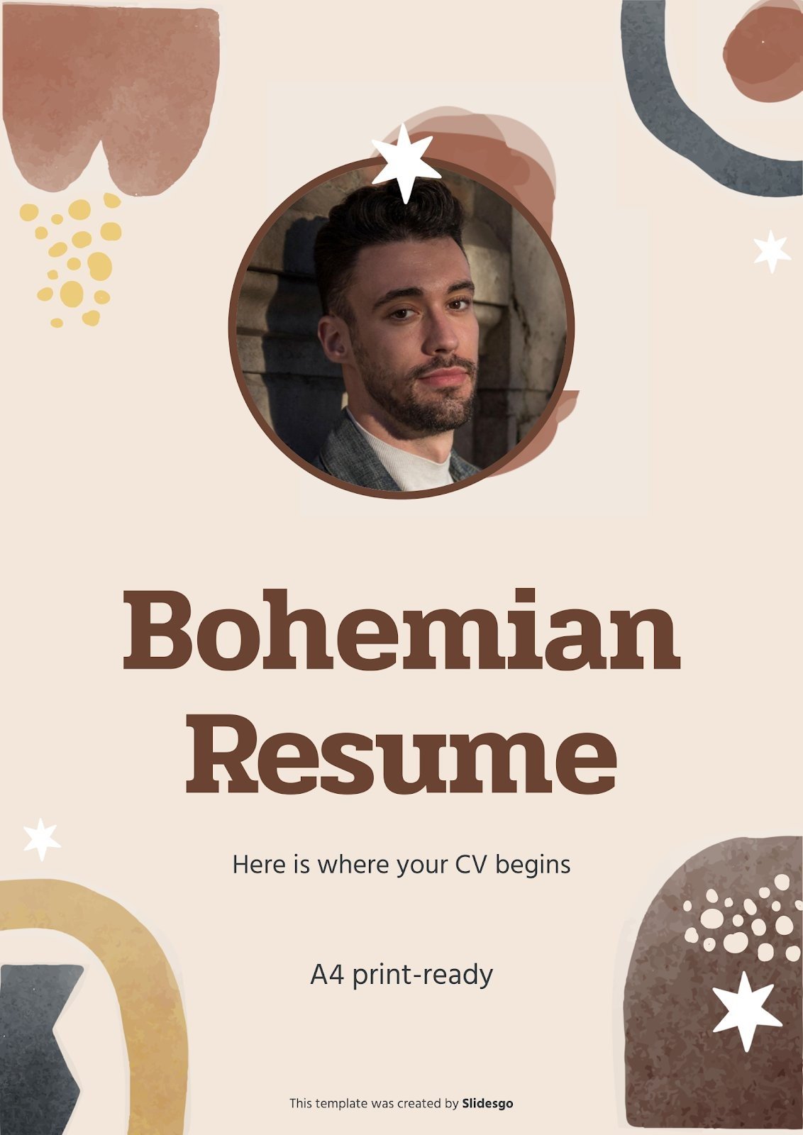 Bohemian Resume | Google Slides & PowerPoint template
