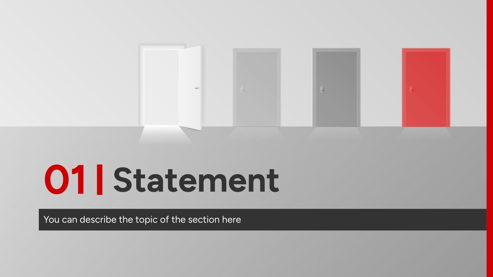 Multiple Doors Metaphor Thesis | Google Slides & PPT