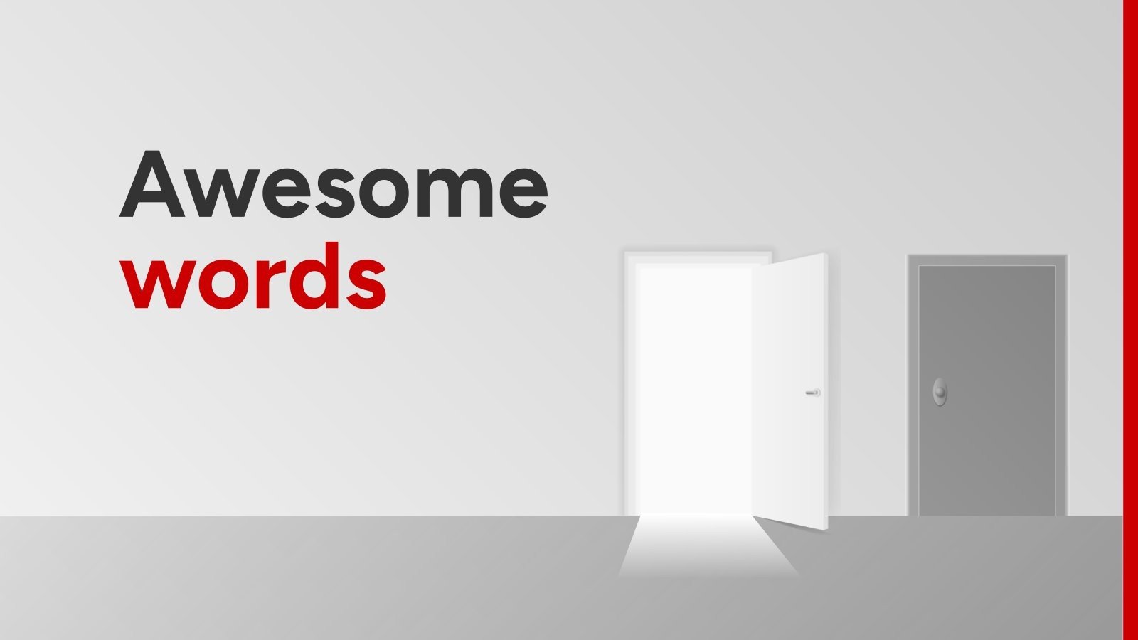 Multiple Doors Metaphor Thesis | Google Slides & PPT