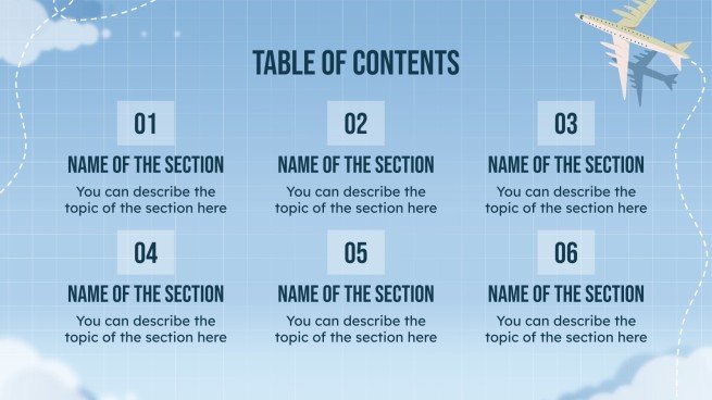 Flying Airplane Theme | Google Slides & PPT