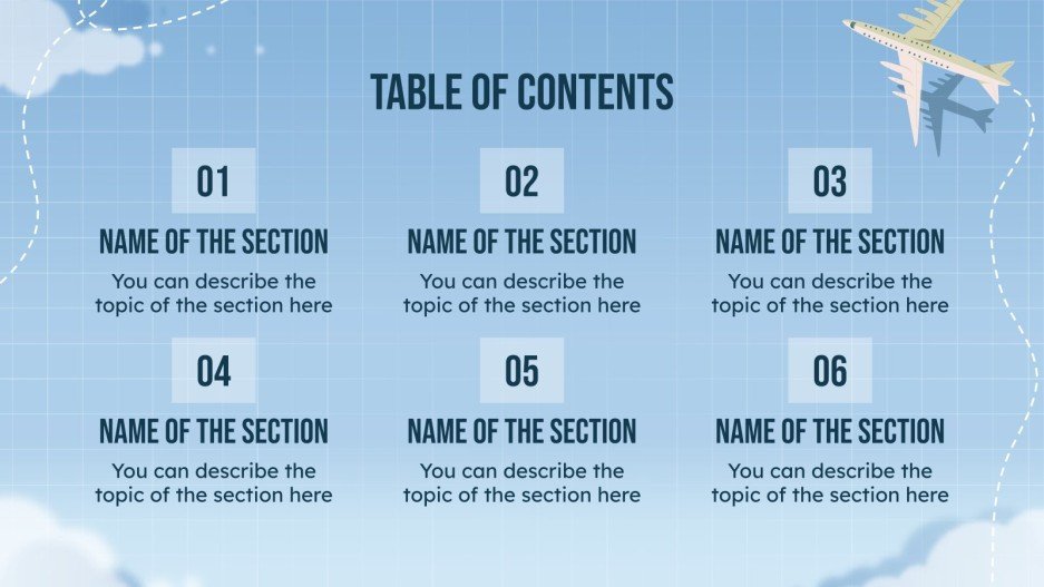 Flying Airplane Theme | Google Slides & PPT