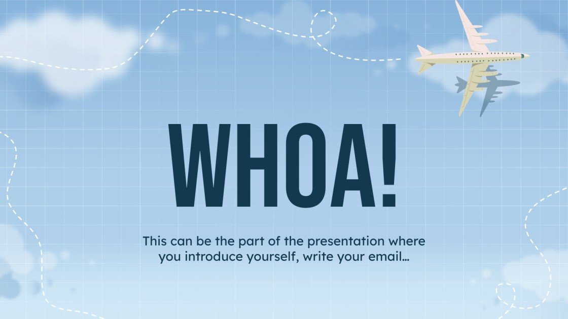 Flying Airplane Theme | Google Slides & PPT