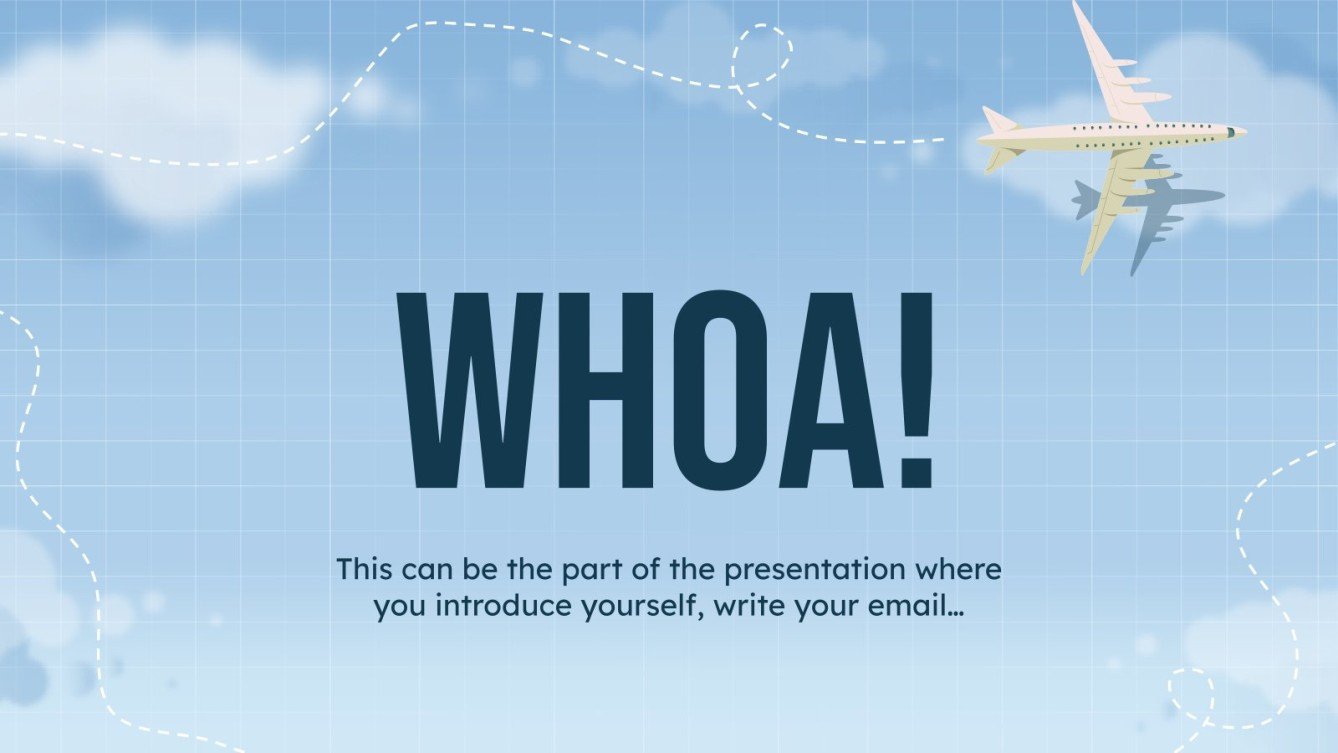 Flying Airplane Theme | Google Slides & PPT