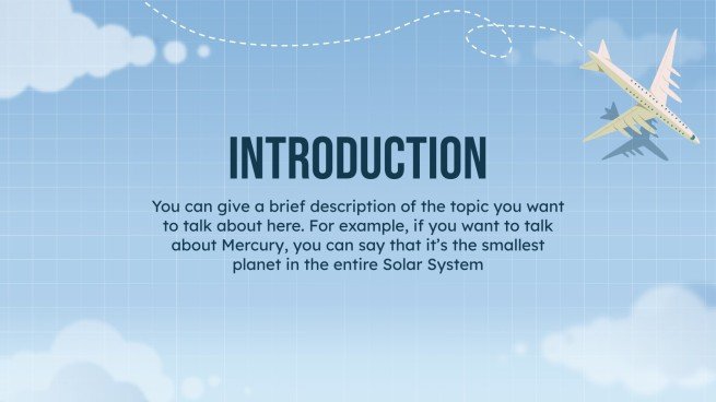 Flying Airplane Theme | Google Slides & PPT