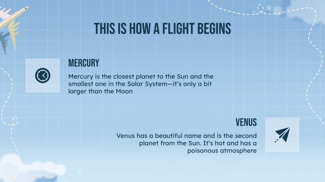 Flying Airplane Theme | Google Slides & PPT