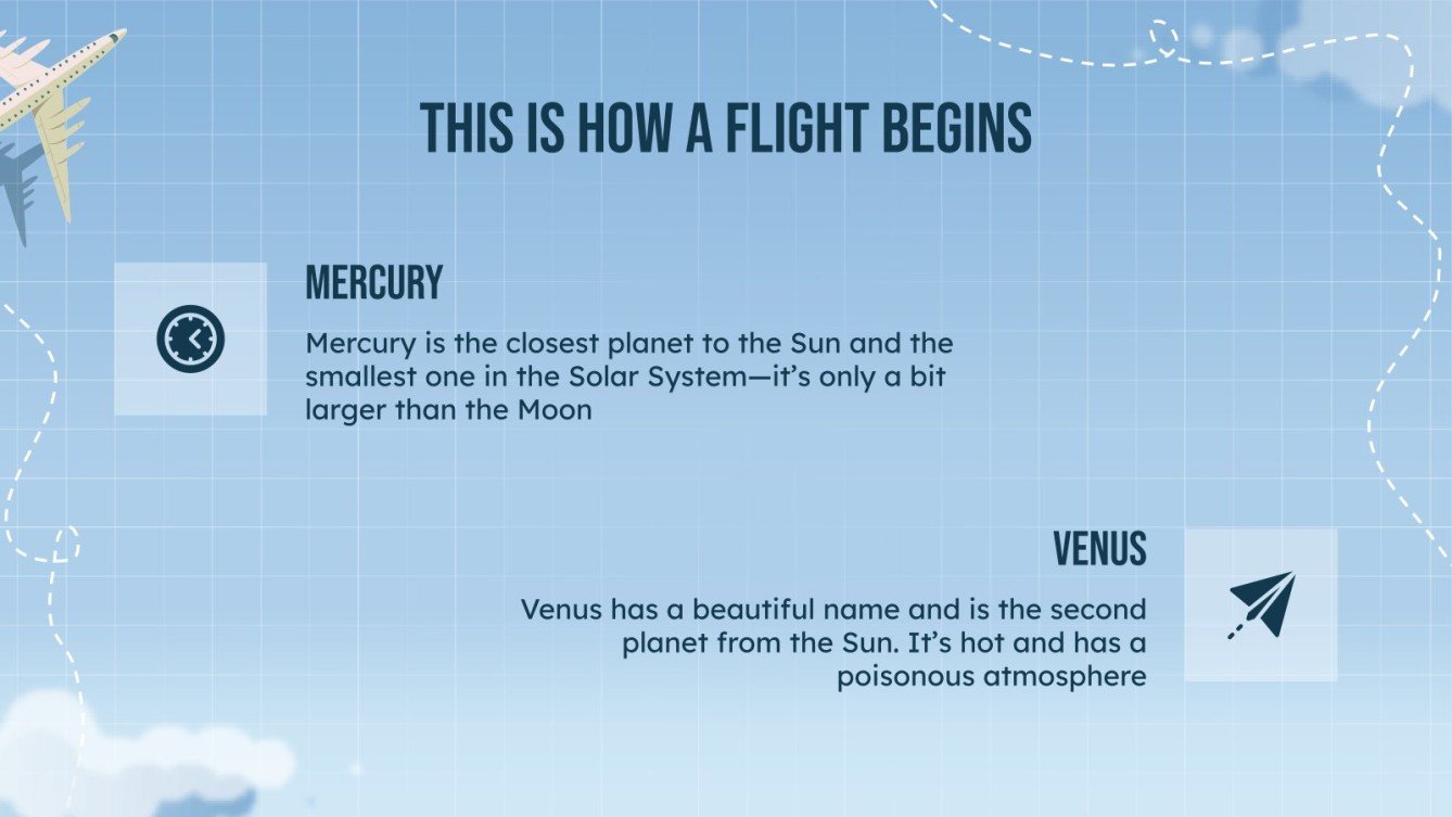 Flying Airplane Theme | Google Slides & PPT
