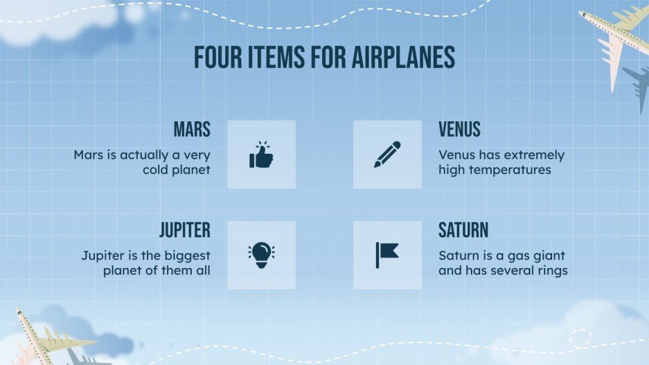 Flying Airplane Theme | Google Slides & PPT