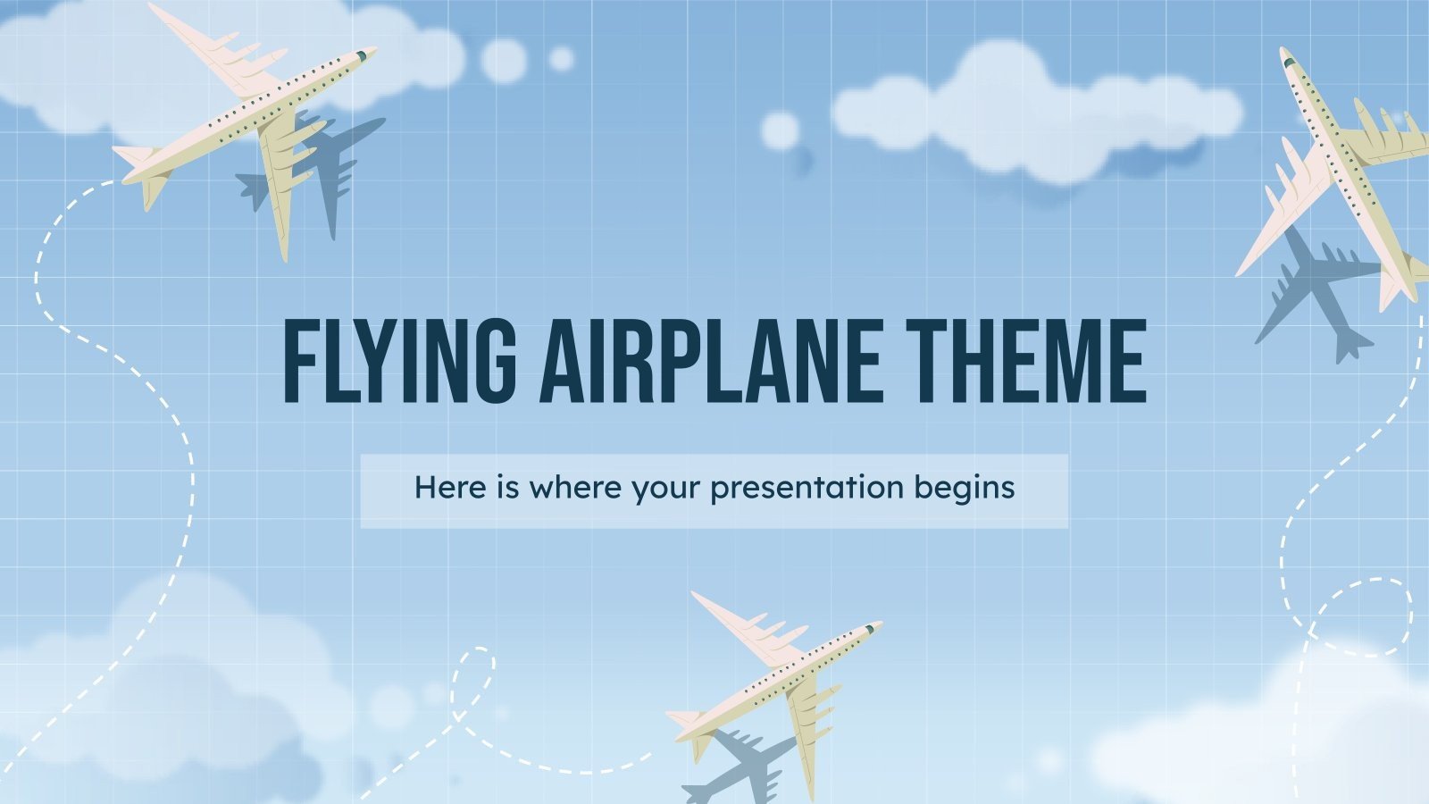 Free templates about airplanes for Google Slides and PowerPoint