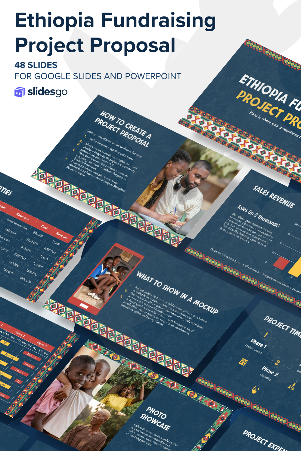 Ethiopia Fundraising Project Proposal | Google Slides