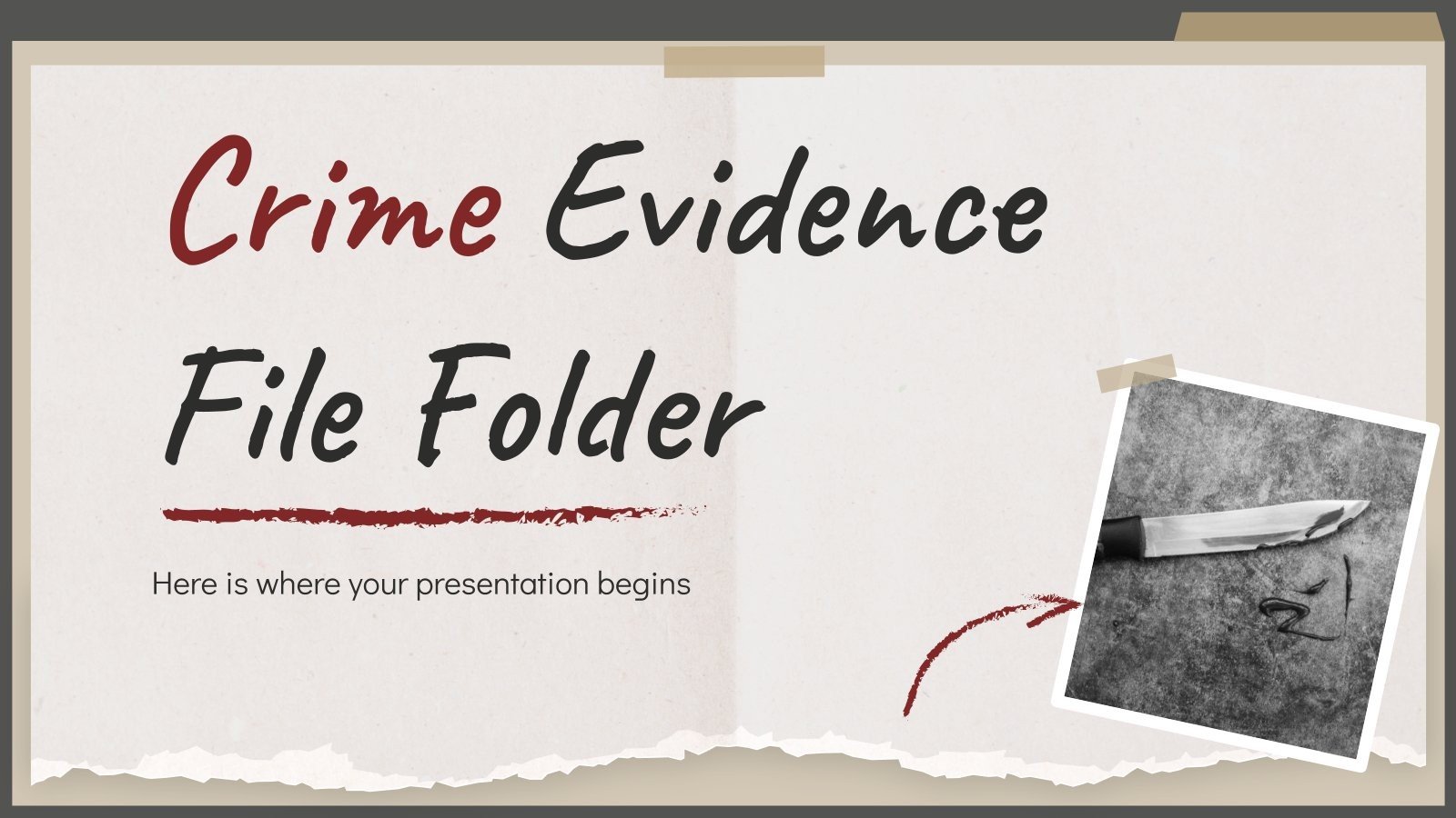 Crime Evidence File Folder | Google Slides & PowerPoint