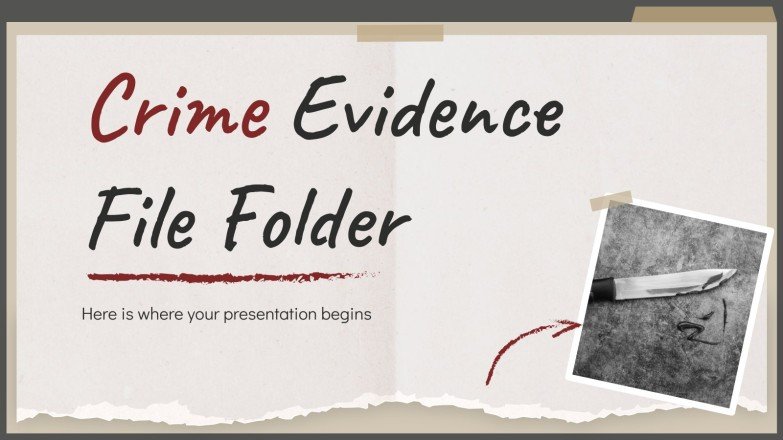 Crime Evidence File Folder | Google Slides & PowerPoint