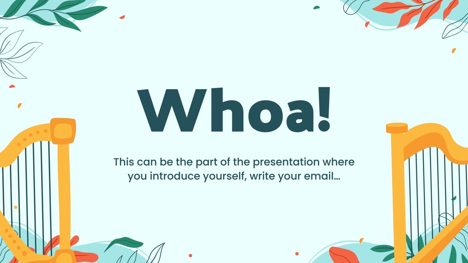 Music Subject for Elementary: Harp | Google Slides & PPT