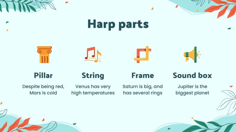 Music Subject for Elementary: Harp | Google Slides & PPT