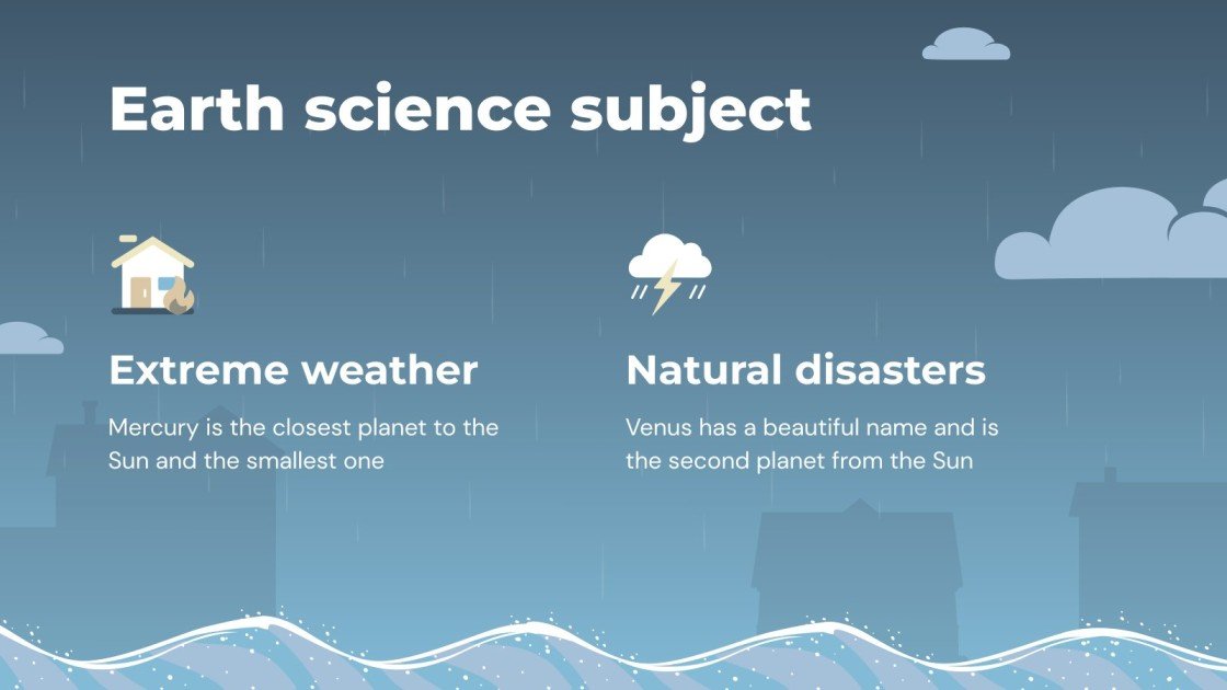 Earth Science Subject: Floods and Other Natural Disasters