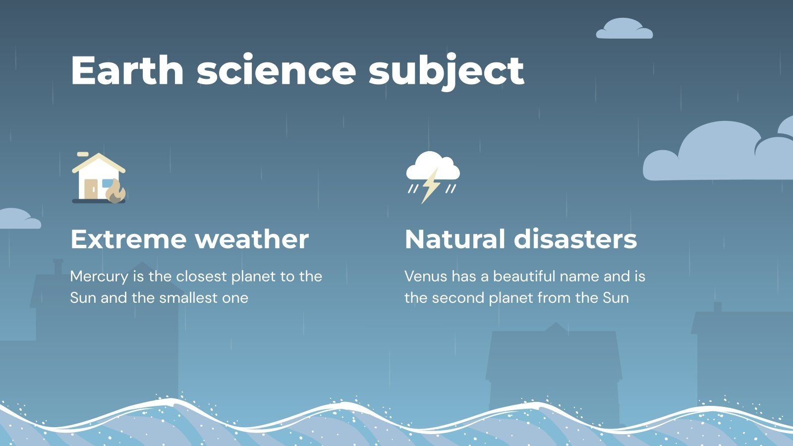 Earth Science Subject: Floods and Other Natural Disasters