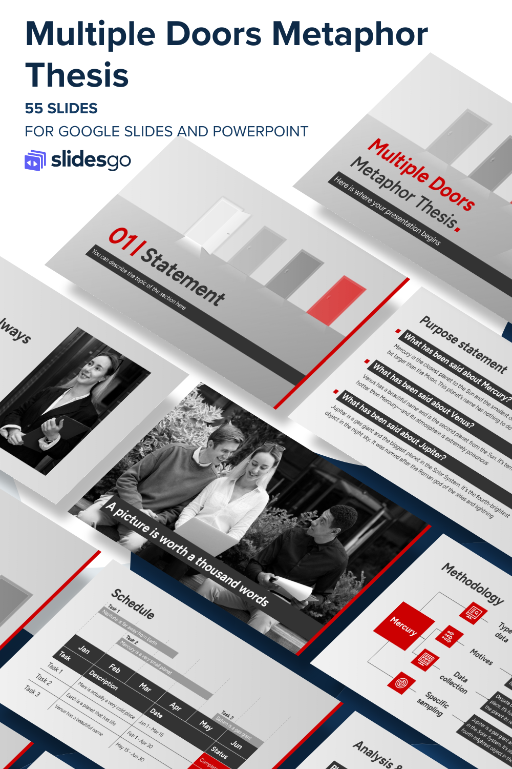 Multiple Doors Metaphor Thesis | Google Slides & PPT