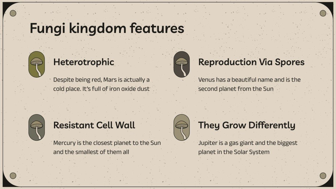 Fungal Biology Master Degree | Google Slides & PPT