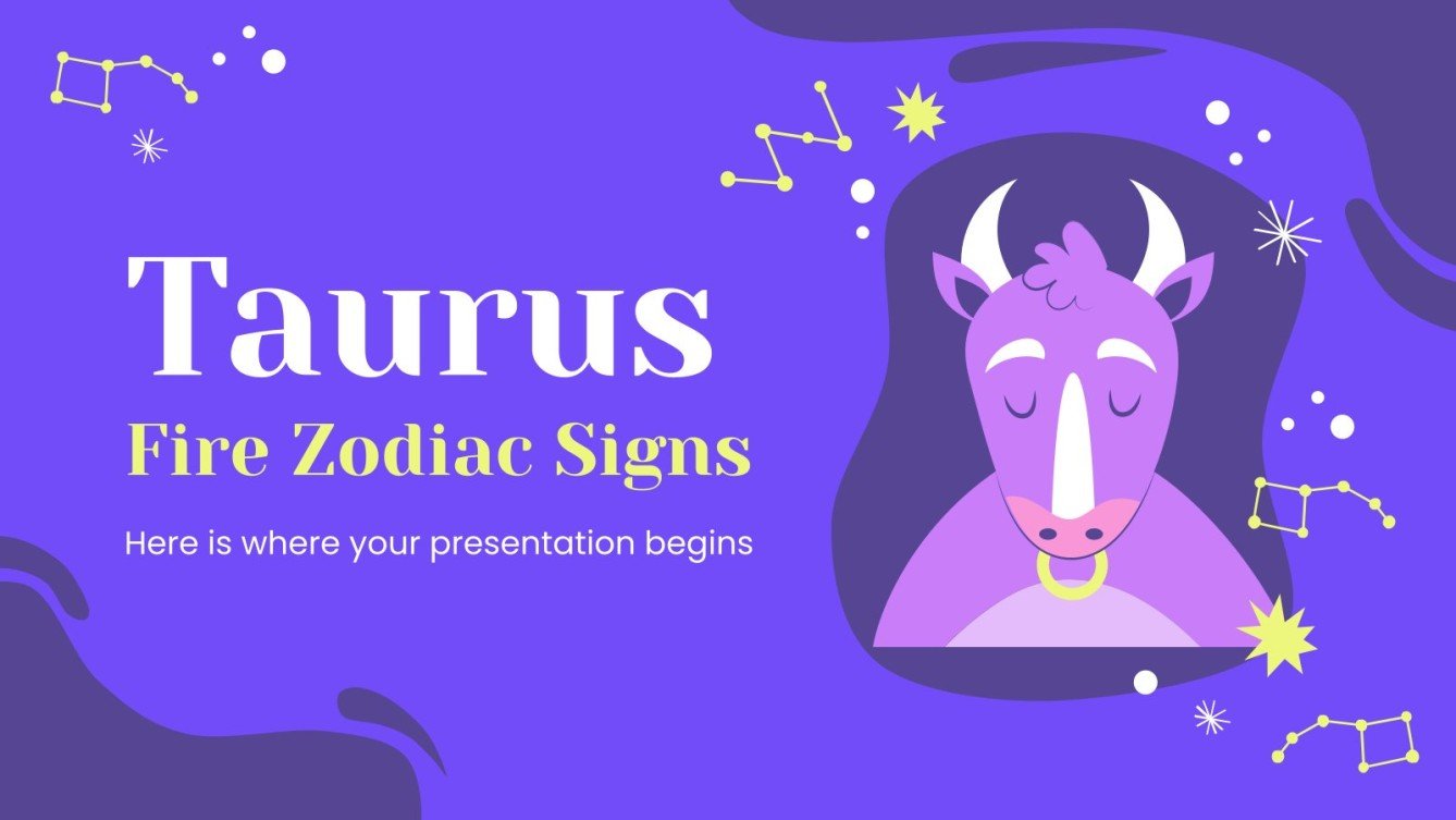 Taurus - Earth Zodiac Signs | Google Slides & PPT