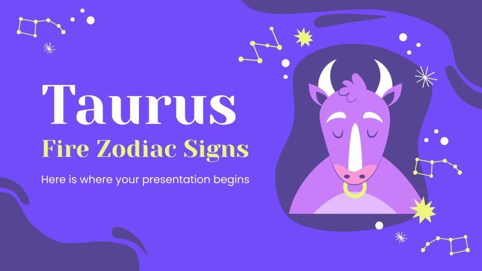 Taurus - Earth Zodiac Signs | Google Slides & PPT