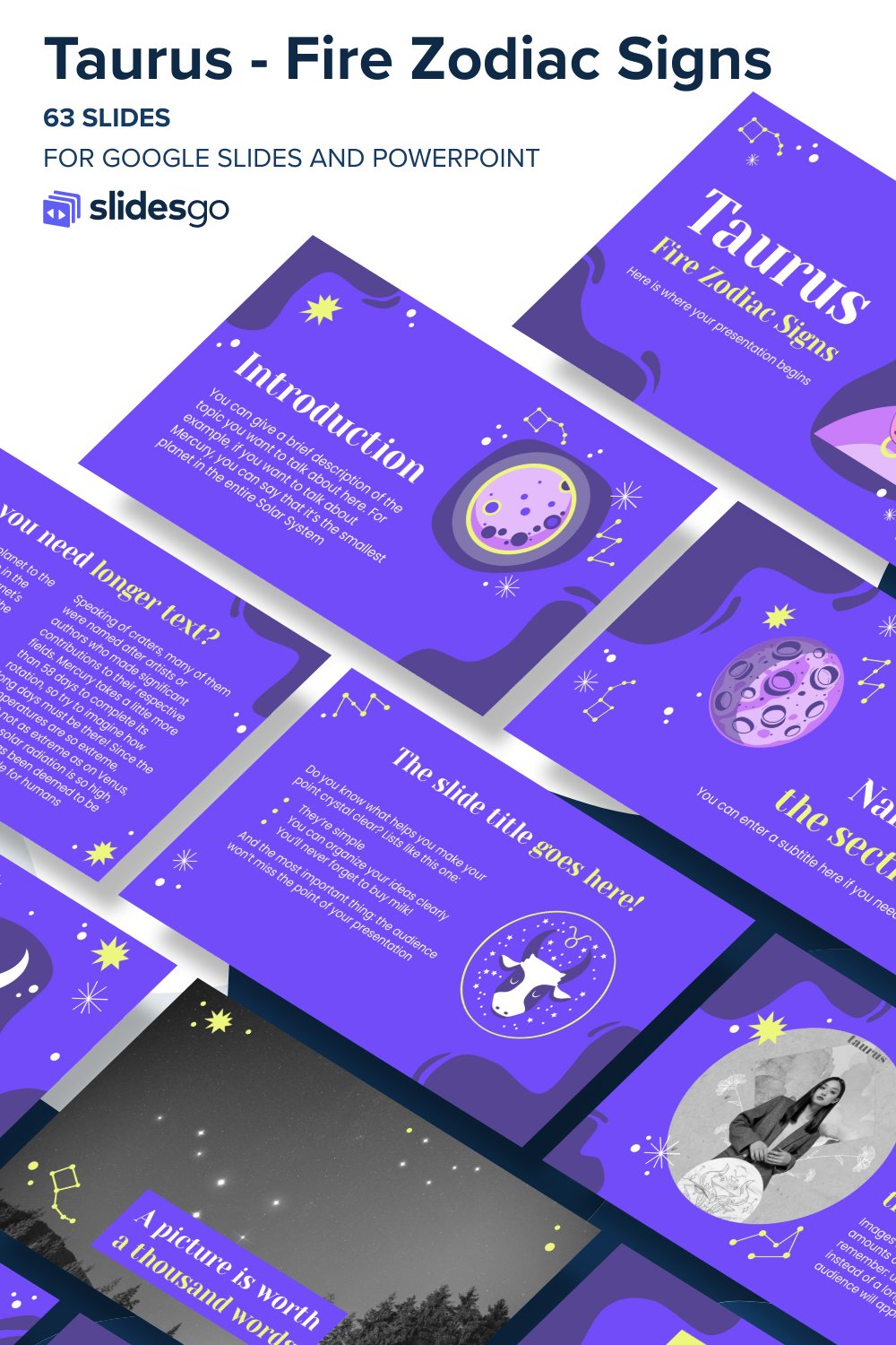 Taurus - Earth Zodiac Signs | Google Slides & PPT