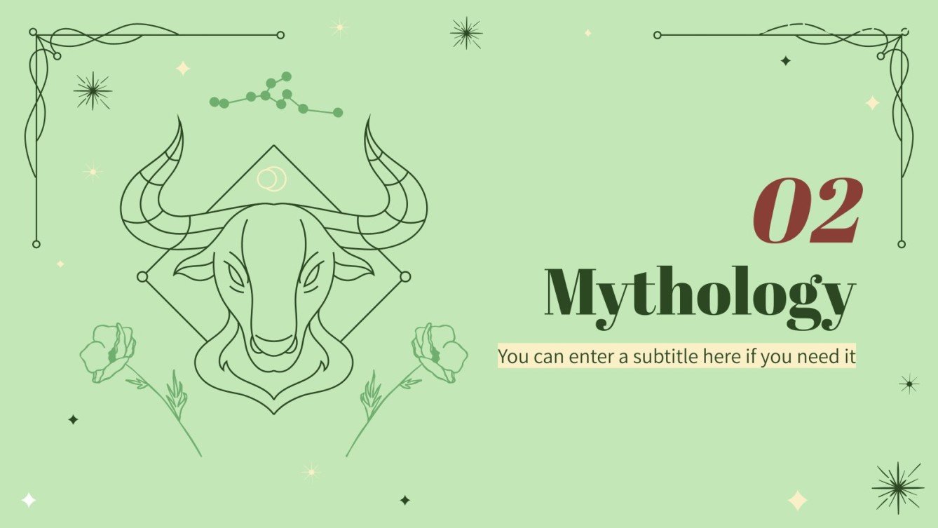 Month Zodiac Sign: Taurus | Google Slides & PowerPoint