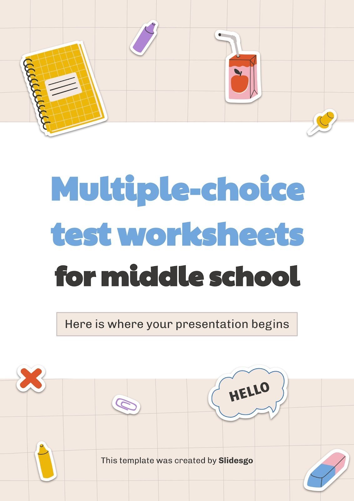Multiple-Choice Test Worksheets | Google Slides & PPT