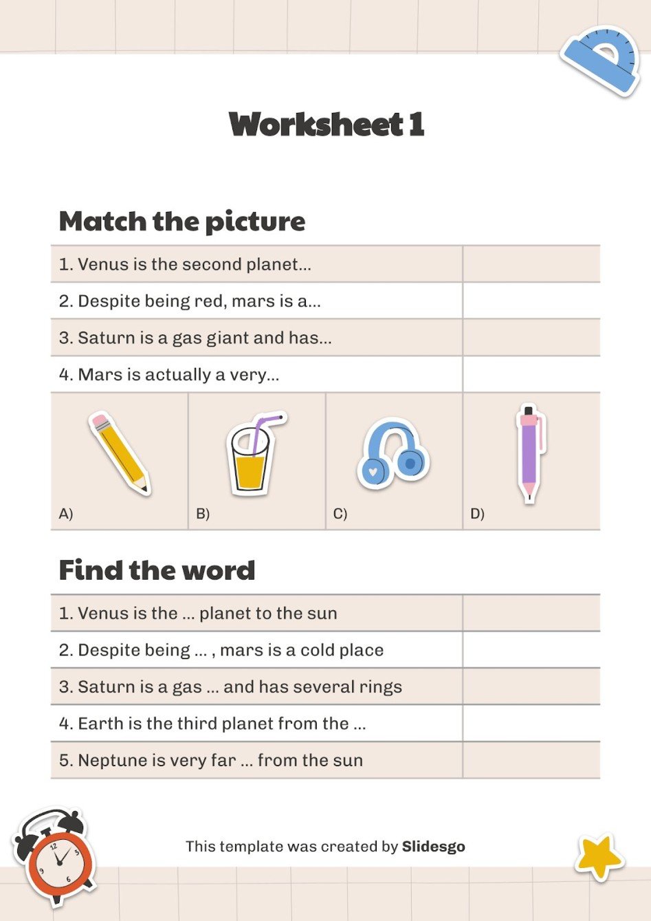 Multiple-Choice Test Worksheets | Google Slides & PPT