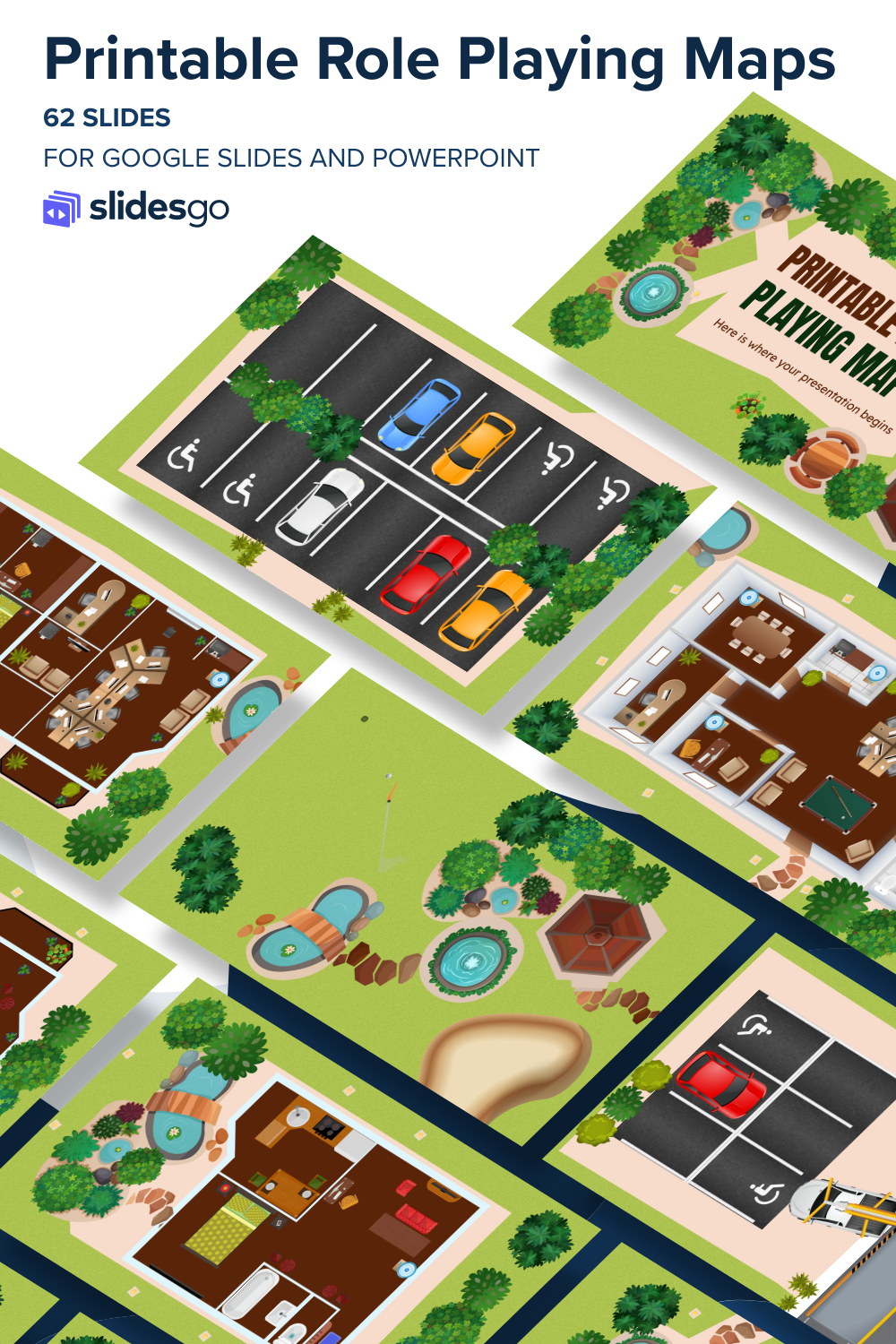 Printable Role Playing Maps | Google Slides & PowerPint