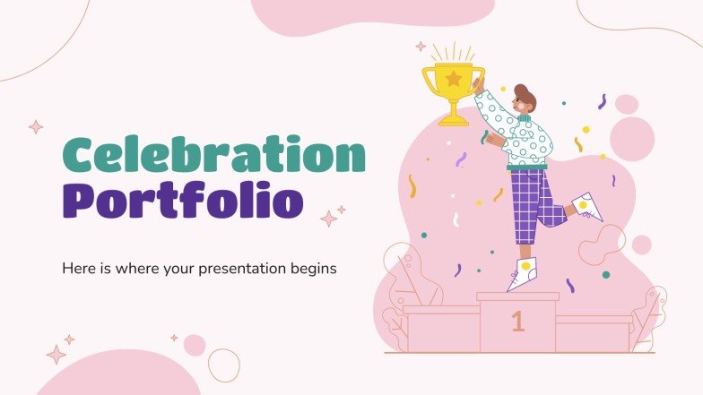 Celebration Portfolio | Google Slides & PowerPoint template