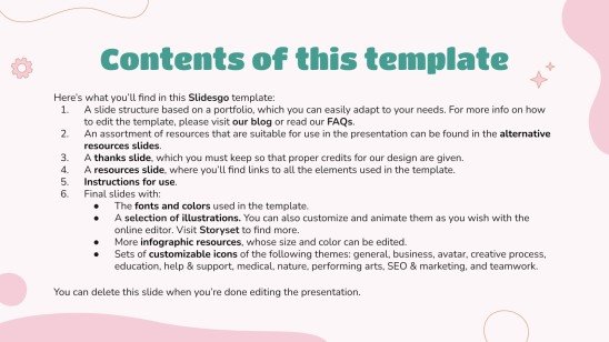 Celebration Portfolio | Google Slides & PowerPoint template